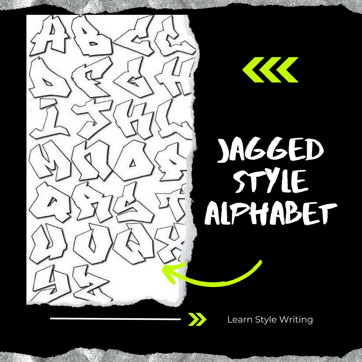 Jagged Style Letters – Wigz & Co.